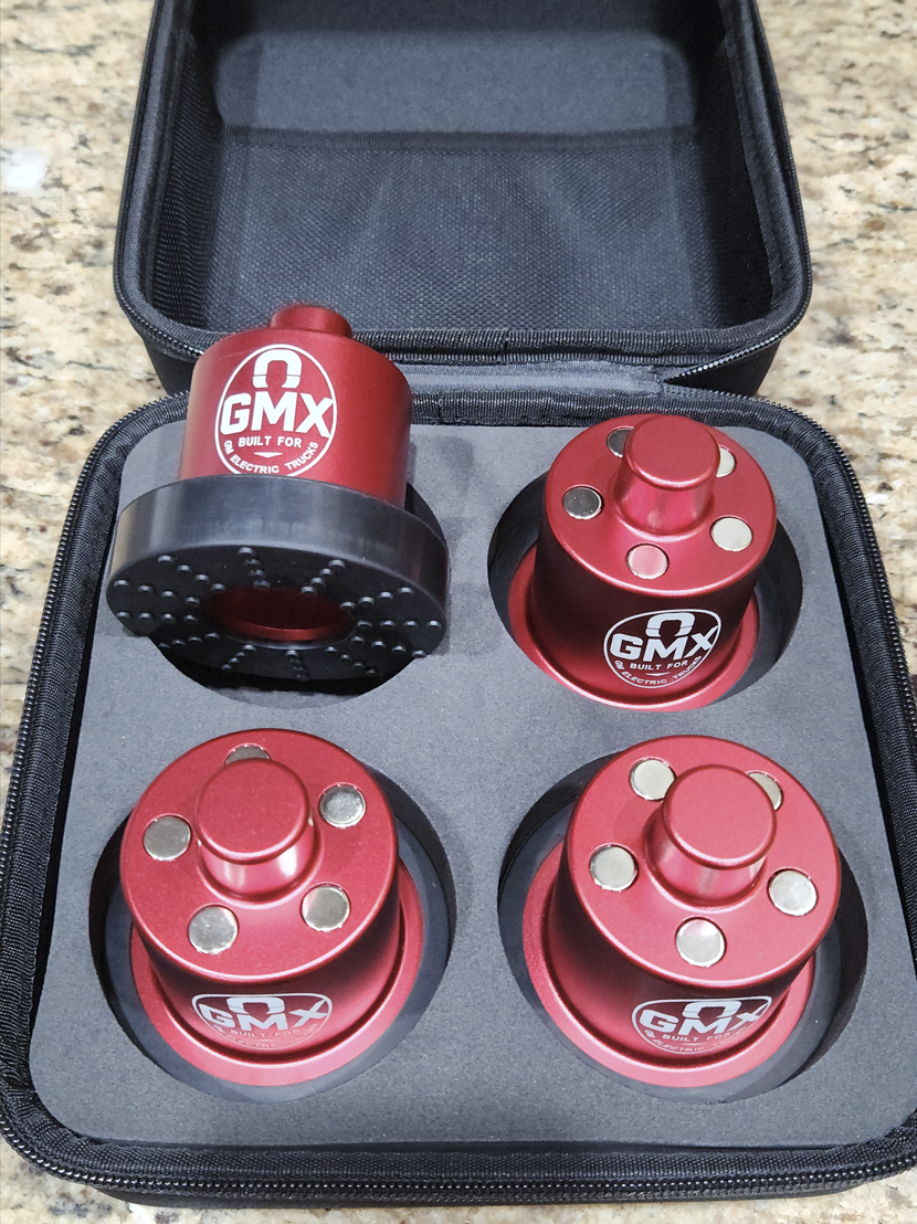 GMX Magnetic Jack Puck Kit (4‑Pack) for Hummer EV, Silverado EV, Sierr ...