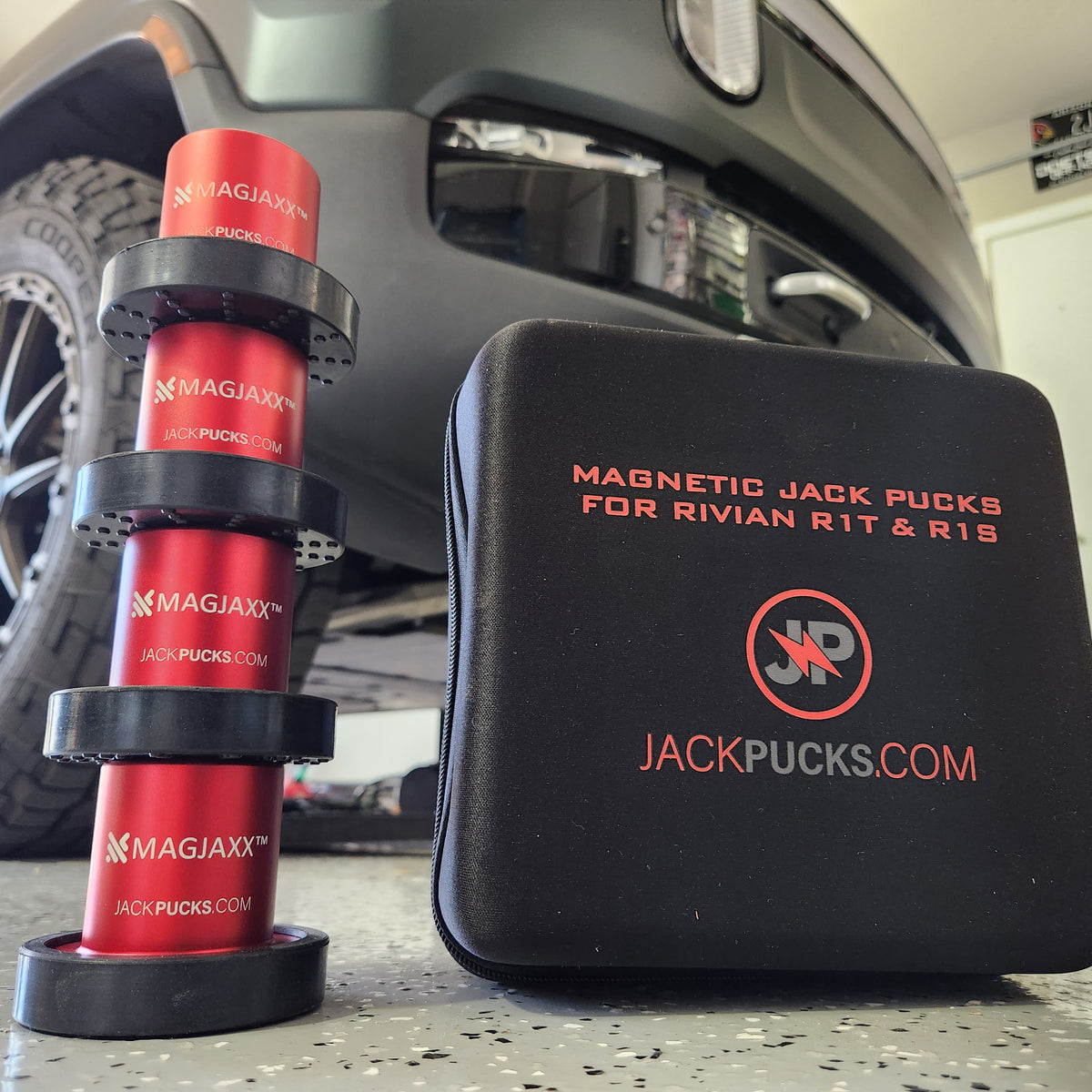 The ORIGINAL Rivian Magnetic Jack Puck Kit - Easily Change or Rotate T ...